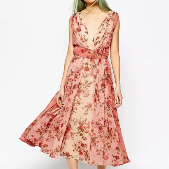 ASOS | Dresses | Asos Floral Midi | Poshmark